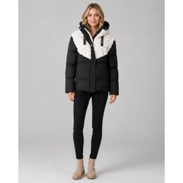 LPO Damen Winterjacke "Patricia", schwarz-wei&szlig;, Gr. 44, Web, 100% Polyester, Jacken, auch in Gro&szlig;en Gr&ouml;&szlig;en