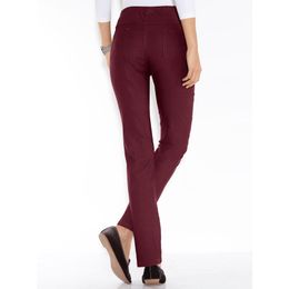 Classic Basics Damen Dehnbund-Hose, rot, Gr. 21, unifarben, 72% Viskose, 25% Polyamid, 3% Elasthan, Hosen
