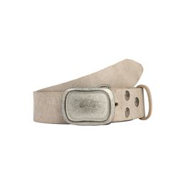 Damen Lederg&uuml;rtel "Wechselg&uuml;rtel", beige, Gr. 105, RETTUNGSRING G&Uuml;RTEL, Rindsleder, G&uuml;rtel