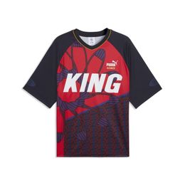 Puma Damen Trainingsshirt "King Trikot Erwachsene", rot, Gr. M, mehrfarbig, Obermaterial: 100% Polyester. Rippe: 3% Elasthan, 97% Polyester, Shirts