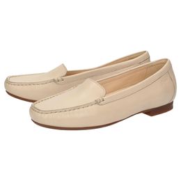 Sioux Damen Slipper "Zalla", Gr. 42, beige, Obermaterial: 100% Lammnappaleder LANA. 100% Gummi rubber., Schuhe