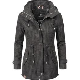 Marikoo Damen Outdoorjacke "Nyokoo", schwarz, Gr. S, Oberstoff: 100% Baumwolle. Futter: 100% Polyester. Wattierung: 100% Polyester. &Auml;rmelfutter: 100%