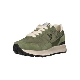 Lyle & Scott LYLE & SCOTT Herren Sneaker "Noah", Gr. 44, gr&uuml;n, Kunstfaser, Lederimitat, Schuhe, mit geformter, hochelastischer Innensohle