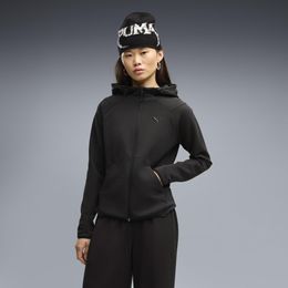 Puma Damen Trainingsjacke "PumaTECH SENSE Full-Zip Jacke Damen", schwarz, Gr. S, Obermaterial: 38% Polyester, 11% Elasthan, 40% Viskose, 11% Modal.