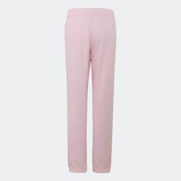 M&auml;dchen Sporthose "ESSENTIALS KIDS"clear pink, wei&szlig;,, Gr. 176, adidas Sportswear, Obermaterial: 71% Baumwolle, 29% Polyester, Hosen, sportlicher