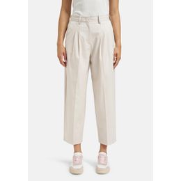 Smith & Soul SMITH & SOUL Damen Bundfaltenhose, beige, Gr. XS, unifarben, Web, Material: 74% Polyester, 21% Viskose, 5% Elasthan, Hosen