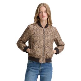 Damen Bomberjacke, braun, Gr. XXL, Tom Tailor Denim, Obermaterial: 100% Polyester. Futter: 100% Polyester, Jacken, mit Strukurmuster