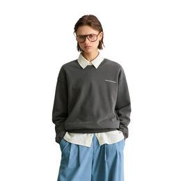 Marc O'Polo Damen Sweatshirt "aus softer Bio-Baumwolle", grau, Gr. XXS, MARC O'POLO DENIM, unifarben, Obermaterial: 100% Baumwolle, Sweatshirts