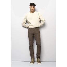 MEYER Herren Chinos "M5 Move", braun, Gr. 34, unifarben, 50% Baumwolle, 32% Polyester, 15% Viskose, 3% Elasthan, Hosen, M5 Move im Wool-Look