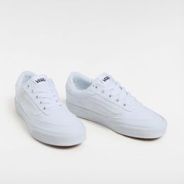 Vans Damen Sneaker "Brooklyn LS", Gr. 36,5, wei&szlig;, Textil, Schuhe, vom Vans Old Skool inspiriert