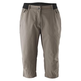 Gonso Damen Fahrradhose "Adventure Pants 3/4 W", beige, Gr. 36, 90% Polyamid, 10% Elasthan, Hosen, Wasser- und fleckabweisend