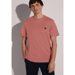 Street One MEN Herren T-Shirt, rosa, Gr. M, unifarben, Web, 100% Baumwolle, Shirts, aus reiner Baumwolle