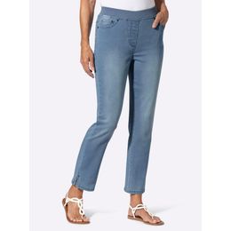 Inspirationen Damen 7/8-Jeans, blau, Gr. 38, unifarben, 78% Baumwolle, 20% Polyester, 2% Elasthan, Jeans