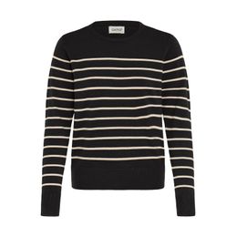 oxmo Damen Strickfleece-Pullover "Strickpullover OXKeana", schwarz, Gr. M, Obermaterial: 50% Viskose CV. 28% Polyester PES. 22% Nylon NY., Pullover
