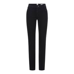 Brax Damen 5-Pocket-Hose "Style MARY", schwarz, Gr. 23, Web, 75% Baumwolle, 24% Lyocell, 1% Elasthan, Hosen