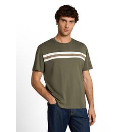 Herren Rundhalsshirt, gr&uuml;n, Gr. XL, Tom Tailor Denim, Single Jersey, Obermaterial: 100% Baumwolle, Shirts
