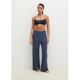 Marc O'Polo MARC O'POLO Damen Loungehose, Gr. XLdunkelblau melange, Jersey, Obermaterial: 95% Baumwolle, 5% Elasthan, Hosen