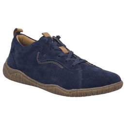 Josef Seibel Damen Barfu&szlig;schuh "Wynona 01", Gr. 37, blau, Veloursleder, Schuhe, Slipper, Schlupfschuh, Komfortschuh in Weite G (=weit)