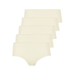 Nina von C. Damen Hipster "5er Pack Kurzshort Secret", Gr. 44, beige, Obermaterial: 95% Polyamid PA. 5% Elasthan EL., Unterhosen