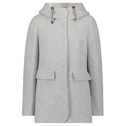 AMBER & JUNE AMBER & JUNE Damen Winterjacke "Damen mit Kapuze", grau, Gr. 46, Obermaterial: 73% Polyester, 27% Wolle. Besatz: 50% Polyacryl, 25% Polyester, 20%
