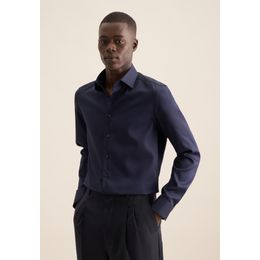 Seidensticker Herren Businesshemd "Schwarze Rose", blau, Gr. 39, unifarben, 100% Baumwolle, Hemden, X-Slim 1/1 Kentkragen Uni