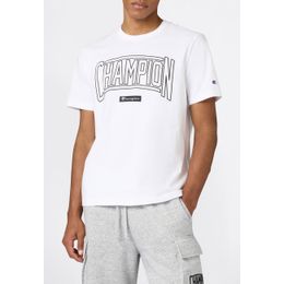Champion Herren T-Shirt "COLLEGE Relax Fit Crewneck T-Shirt", wei&szlig;, Gr. XL, Obermaterial: 100% Baumwolle, Shirts, Kurzarm, mit Rundhalsausschnitt,
