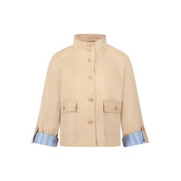 Cartoon Damen Canvasjacke "Damen mit aufgesetzten Taschen", beige, Gr. 46, Obermaterial: 53% Baumwolle, 47% Polyester, Jacken