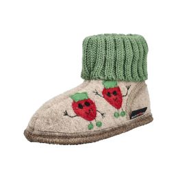 Haflinger M&auml;dchen Hausschuh "Haflinger Hausschuhe Wolle", Gr. 29, beige, Textil, Schuhe