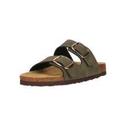 NOU Damen Sandale "Bundao", Gr. 42, gr&uuml;n, Lederimitat, Schuhe, atmungsaktiv