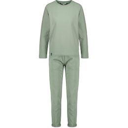 alife and kickin ALIFE & KICKIN Damen Loungeanzug "Damen Loungewear Set, Jogginganzug", Gr. L, gr&uuml;n, 95% Baumwolle, 5% Elasthan, Homewear-Sets