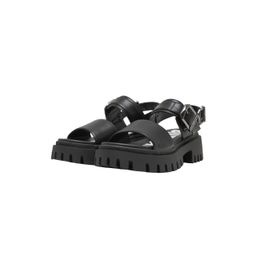Buffalo Damen Sandale "Buffalo ZANOS JOJO - VEGAN NAPPA", Gr. 41, schwarz, Kunstfaser, unifarben, Schuhe