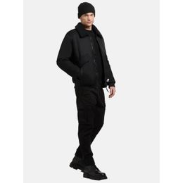 Khujo Herren Bomberjacke "Ground", schwarz, Gr. L, Obermaterial: 100% Nylon. Innenfutter: 100% Nylon. Kunstfell: 100% Polyester. Wattierung: 100%