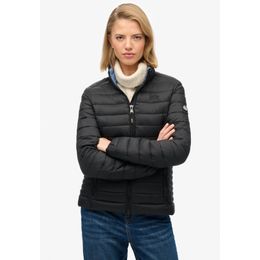 Superdry Damen Steppjacke "Fuji Lite Padded Jacket", schwarz, Gr. L, unifarben, Steppware, Obermaterial: 100% Nylon, Jacken, aus Nylon, normale
