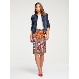 Damen Jeansjacke, blau, Gr. 48, Linea Tesini BY HEINE, unifarben, 95% Baumwolle, 3% Polyester, 2% Elasthan, Jacken