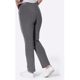 Damen Fleecehoseanthrazit, Gr. 42, unifarben, 100% Polyester, Hosen
