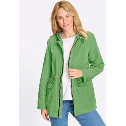 Classic Basics Damen Langjacke, gr&uuml;n, Gr. 46, unifarben, 100% Polyester, &Auml;rmelfutter:100% Polyester, Jacken