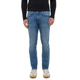 Mustang Herren Slim-fit-Jeans "Herren Style Oregon Slim", blau, Gr. 31, unifarben, Denim/Jeans, 99% Baumwolle, 1% Elasthan, Jeans