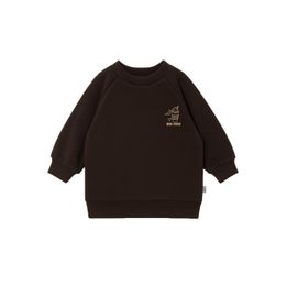 Liliput Jungen Sweatshirt "Boo Crew Vampir", braun, Gr. 74, bedruckt, 80% Baumwolle, 20% Polyester, Sweatshirts, mit elastischem B&uuml;ndchen