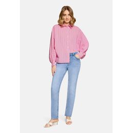 Cartoon Damen Schlupfbluse "Damen mit Streifen"ros&eacute;, pink, Gr. 40, Obermaterial: 82% Baumwolle, 18% Polyamid, Blusen