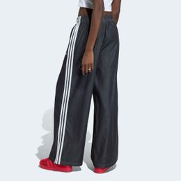 Damen Sporthose "adidas originals SUMMER GLOW, WEITES BEIN", schwarz, Gr. S, adidas originals, Obermaterial: 100% Baumwolle, Hosen, f&uuml;r Erwachsene,