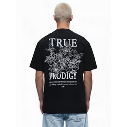 Trueprodigy Herren Oversize-Shirt "Alex Logo Print Oversized Rundhals", schwarz, Gr. L, Obermaterial: 100% Baumwolle CO., Shirts