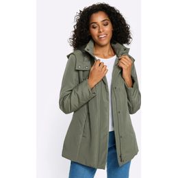 Classic Basics Damen Anorak, gr&uuml;n, Gr. 46, unifarben, 100% Polyester, Wattierung:100% Polyester, Jacken