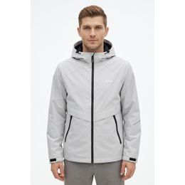 Jack & Jones JACK & JONES Herren Outdoorjacke "JCOCLUB LIGHT JACKET SN", grau, Gr. M, Web, Obermaterial: 100% Polyester, Jacken