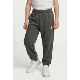 Jungen Trainingsanzug "J CB FT TS", grau, Gr. 164, adidas Sportswear, Obermaterial: 55% Baumwolle, 36% Polyester, 9% Viskose, Sportanz&uuml;ge
