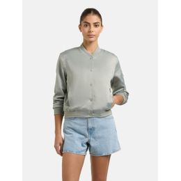Khujo Damen Collegejacke "Tami", grau, Gr. XL, Obermaterial: 97% Polyester, 3% Elasthan. Innenfutter: 100% Polyester, Jacken, Leichte Damen