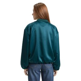 Tom Tailor Damen Blouson "Regular"deep meadow gr&uuml;n, Gr. M, unifarben, Web, Obermaterial: 96% Polyester, 4% Elasthan. Futter: 100% Polyester, Jacken,