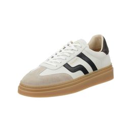 Gant Herren Sneaker "Gant Sneaker Nubukleder", Gr. 41, wei&szlig;, Nubukleder, Schuhe