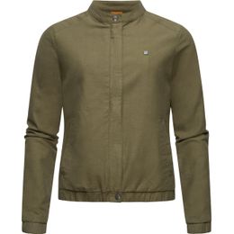Ragwear Damen Kurzjacke "Malawi Linen", gr&uuml;n, Gr. XXL, Obermaterial: 65% Baumwolle, 35% Leinen. Innenfutter: 100% Polyester, Jacken, Leichte Leinen
