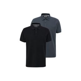 s.Oliver Herren Poloshirt "Poloshirt Basic Poloshirt 2er Pack", bunt, Gr. M, Obermaterial: 100% Baumwolle CO., Shirts