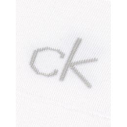 Calvin Klein Damen F&uuml;&szlig;linge "CK WOMEN FOOTIE HIGH CUT 4P ECOMM", Gr. 39wei&szlig;, schwarz, Obermaterial: 64% Baumwolle, 34% Polyamid, 2% Elasthan, Socken,